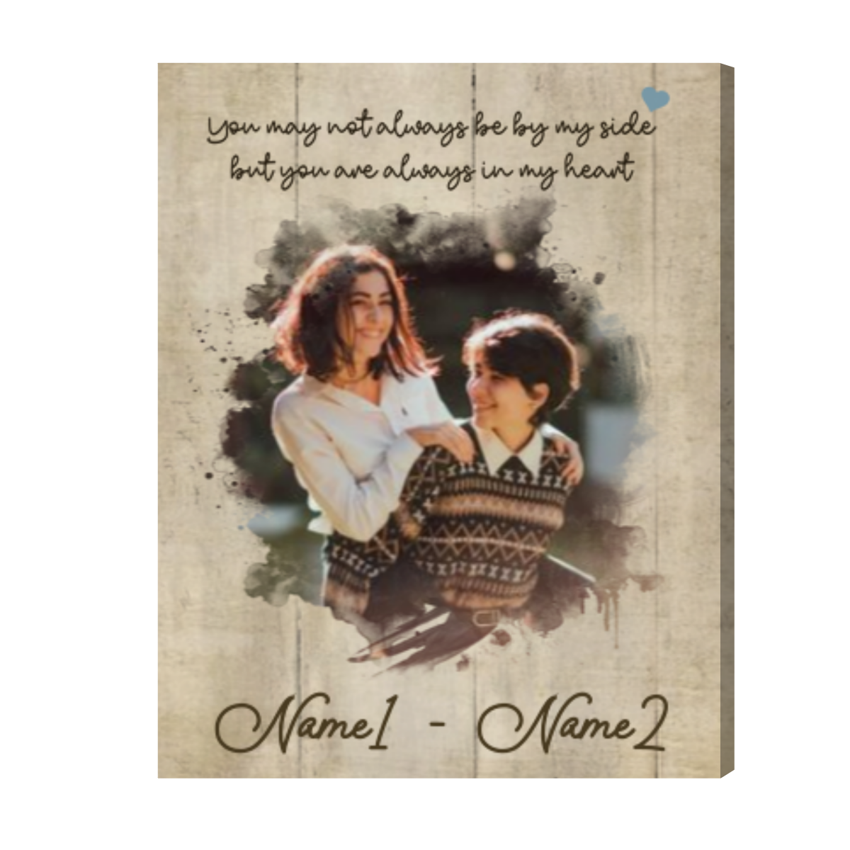 Best Friend Custom Portrait Canvas, Gift For Friend, Friendship Photo ...