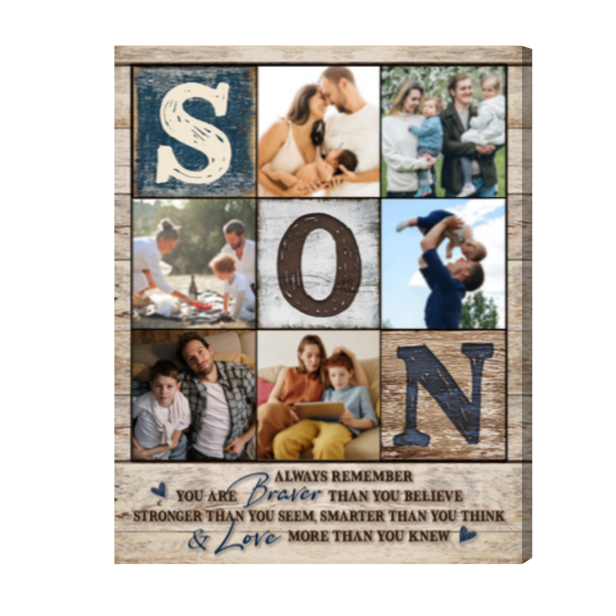 Son Photo Collage Gift, Son Birthday Gifts, Gifts For Son, Personalized ...