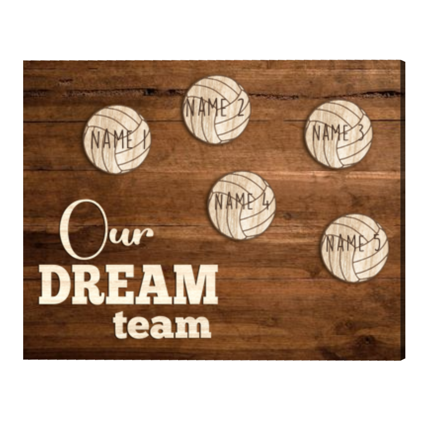 Custom Volleyball Family Signs With Names, Volleyball Team Gift ...