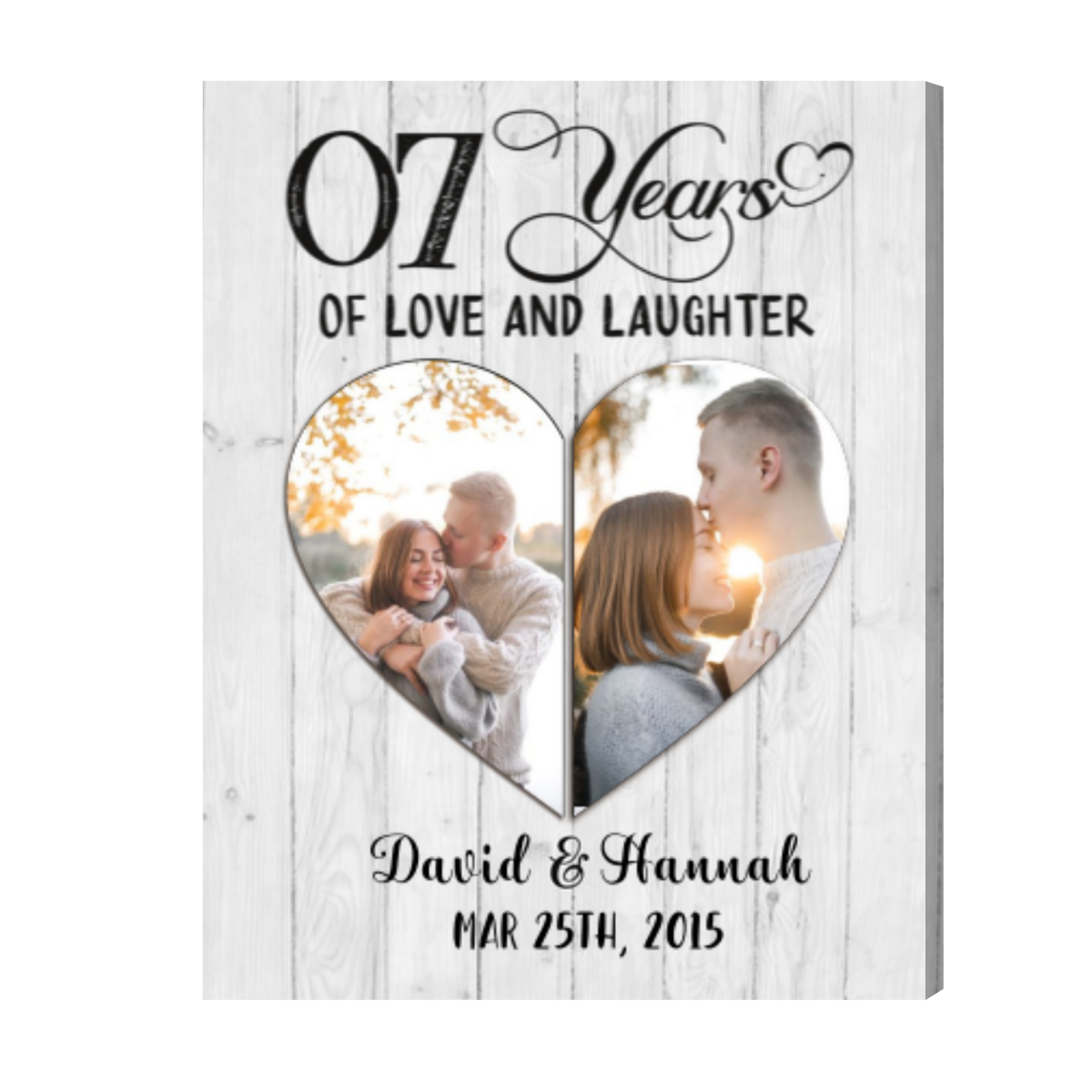 Personalized Copper Anniversary Gift For Her, Seventh Wedding ...