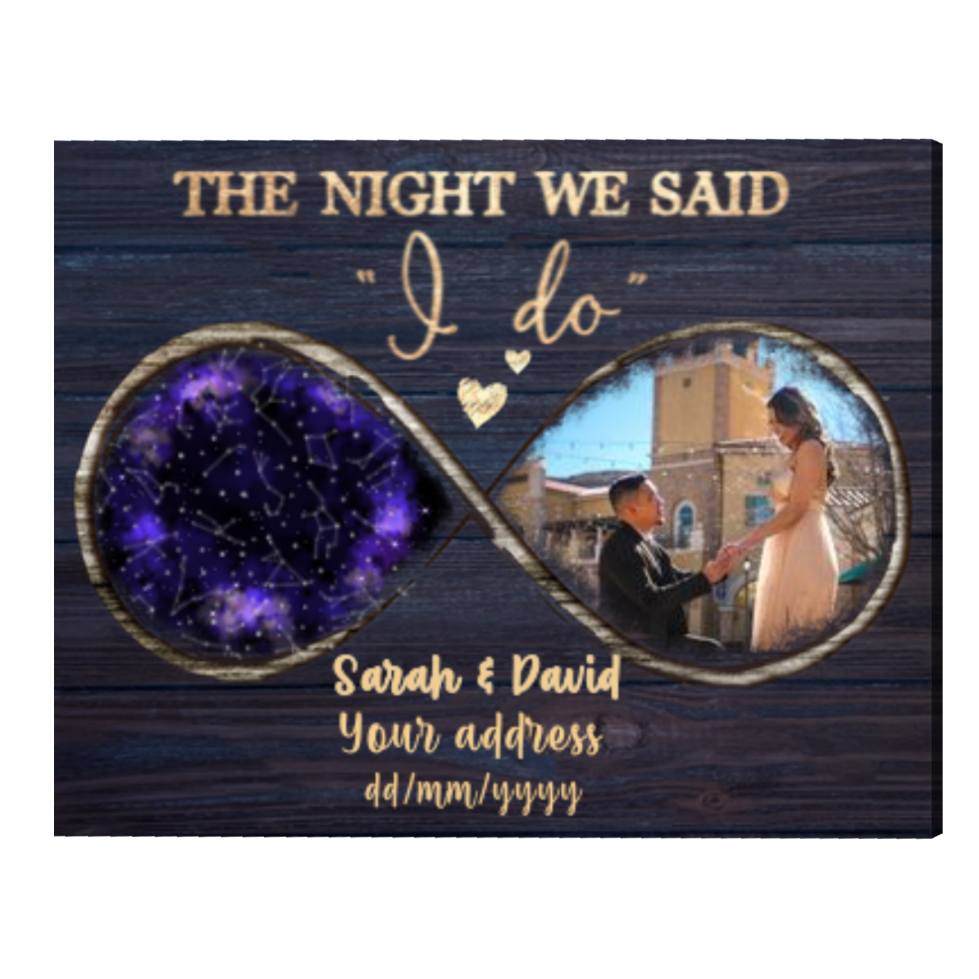 Custom Star Map Print, Night We Said I Do Wedding Gift, Wedding ...