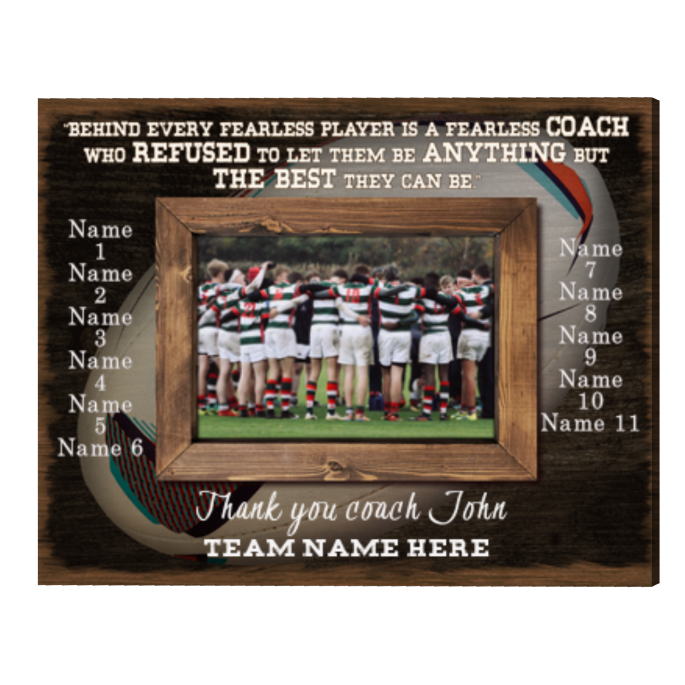Personalized Rugby Coach Gifts, Thank You Gift For Rugby Coaches, Rugby ...