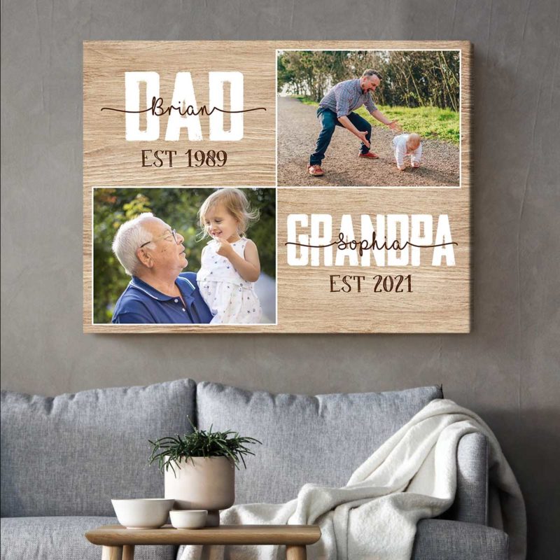Best Grandpa By Par Golf Sign, Christmas Golf Gift For Grandpa ...