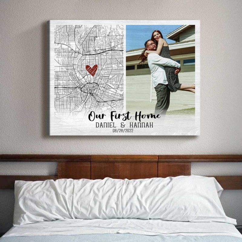Our First Home Custom Map Print, Personalized Housewarming Gifts ...