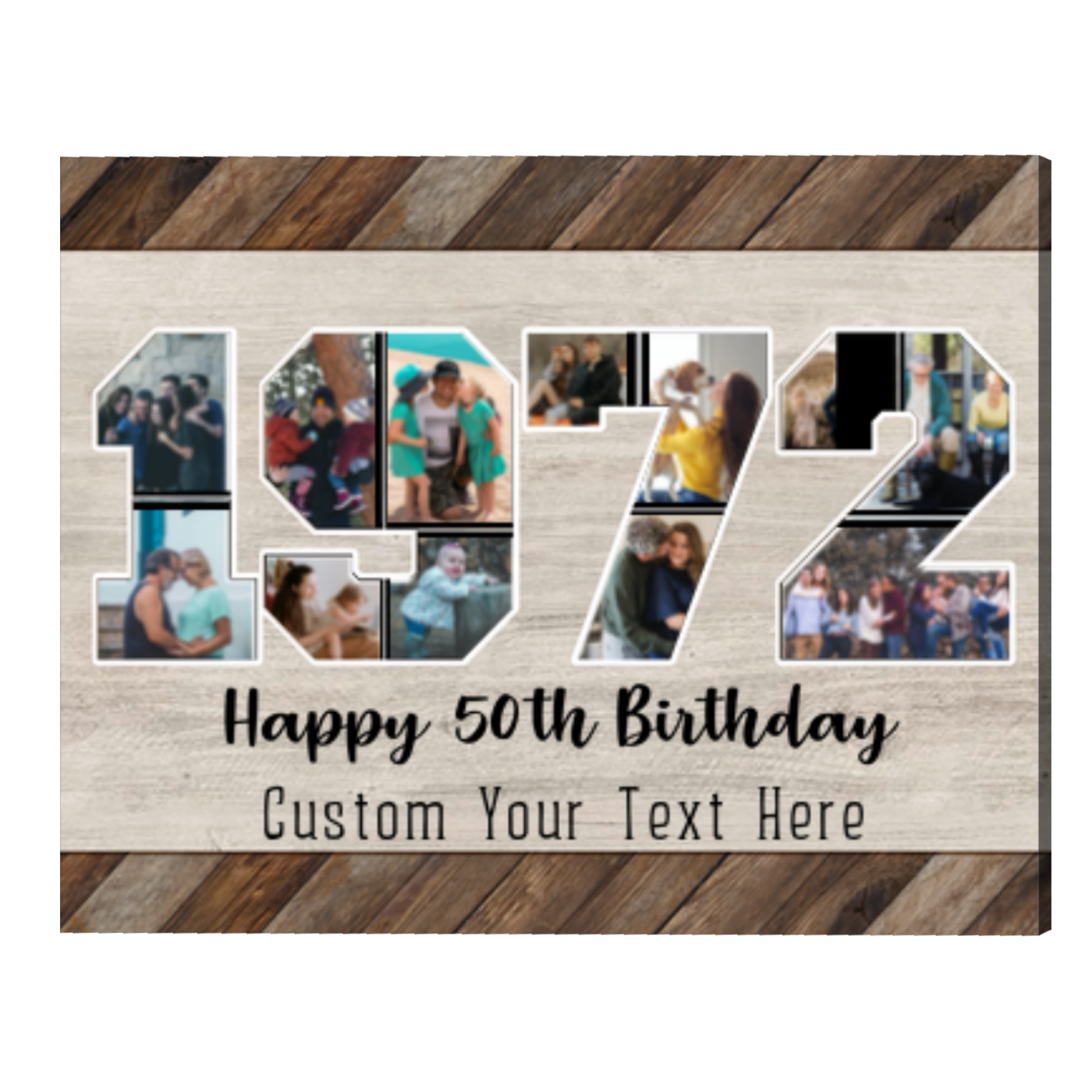 Personalized 50th Birthday Gift Photo Collage 50th Birthday Gift Ideas