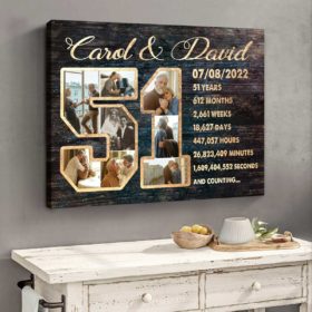 Personalized Wedding 51st Anniversary Gift, 51st Anniversary Gift For ...