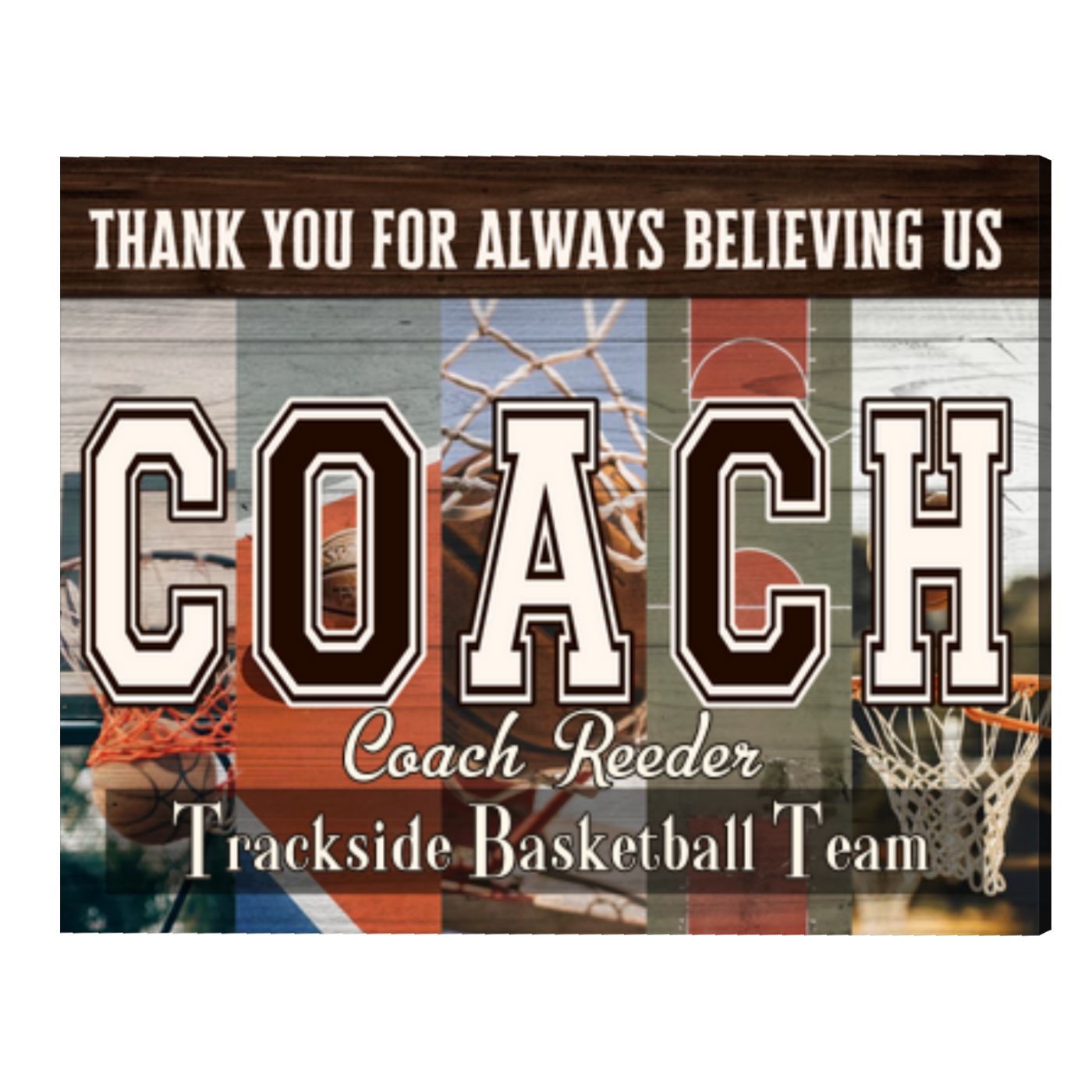 Personalized Basketball Gift For Coach, Basketball Coach Gift With Name ...