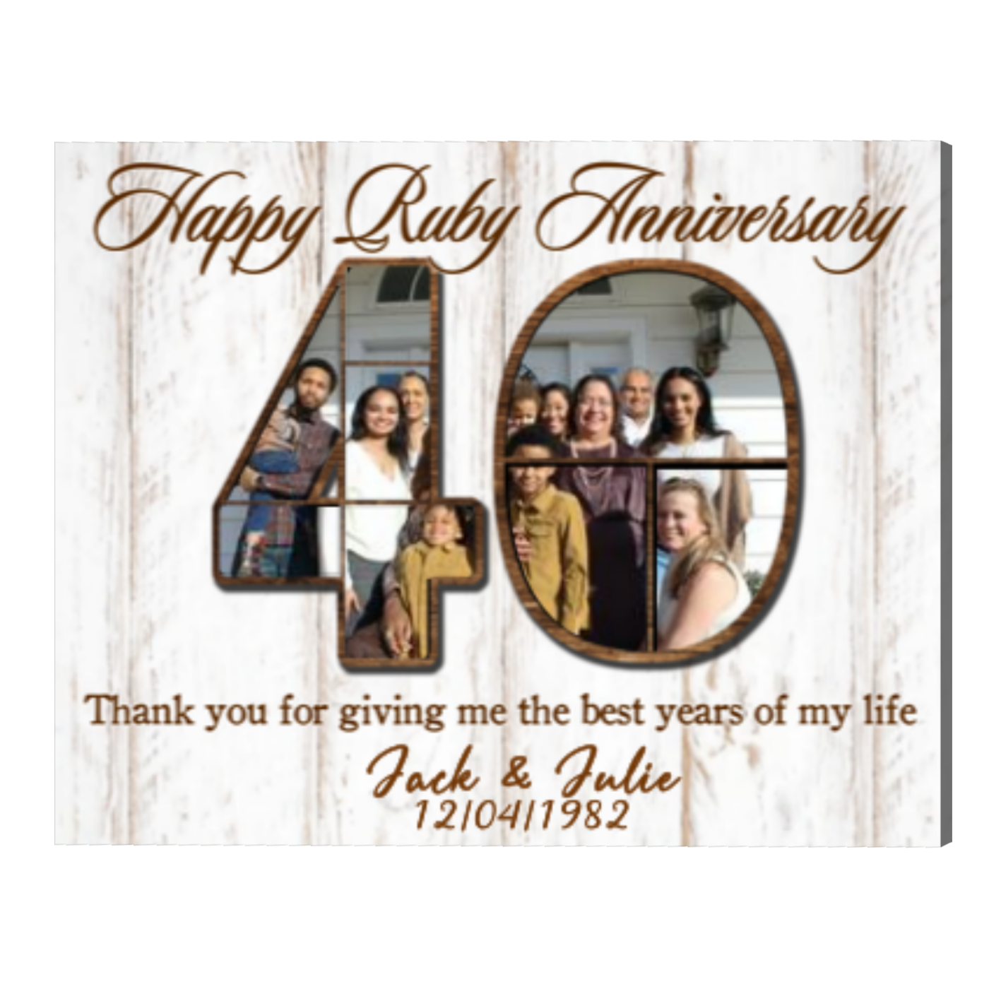 40 Year Anniversary Gift - Best Personalized Gifts For Everyone